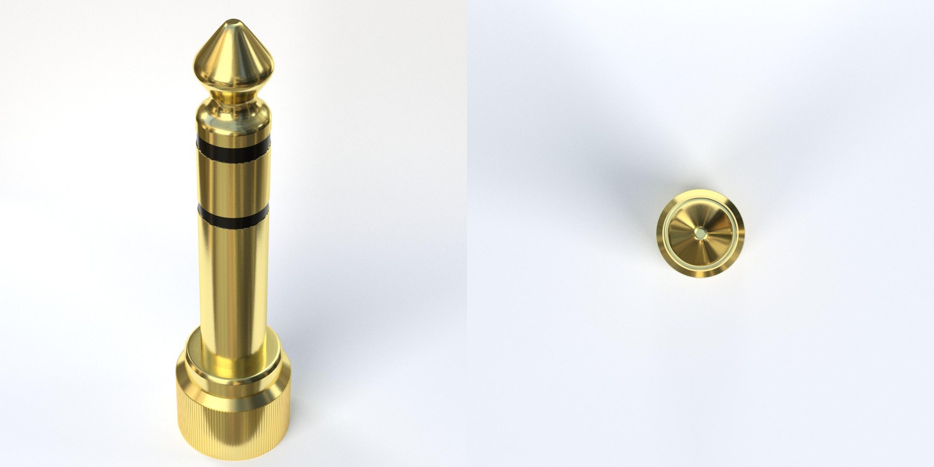 3D Model Stereo Jack Plug Adapter - TurboSquid 1642897