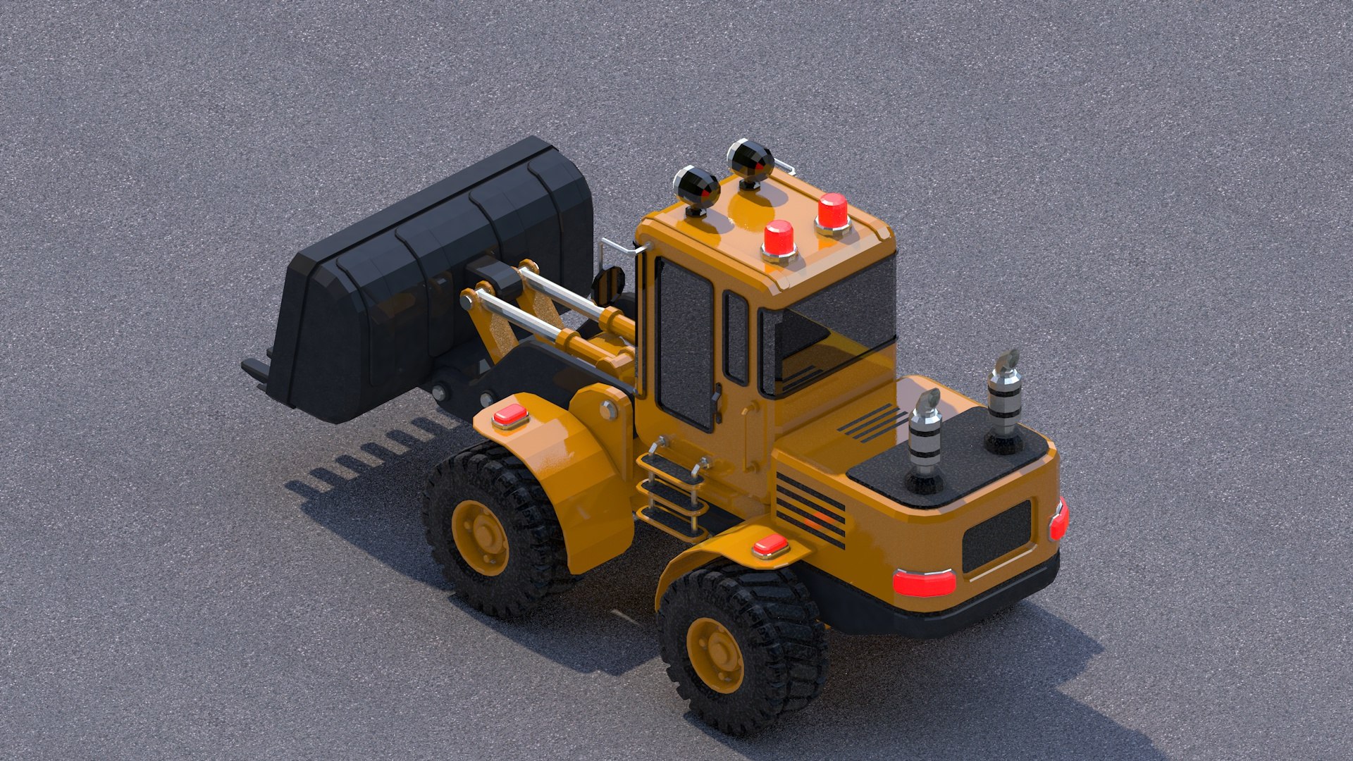 3D Model WHEEL LOADER C4D - TurboSquid 1938367