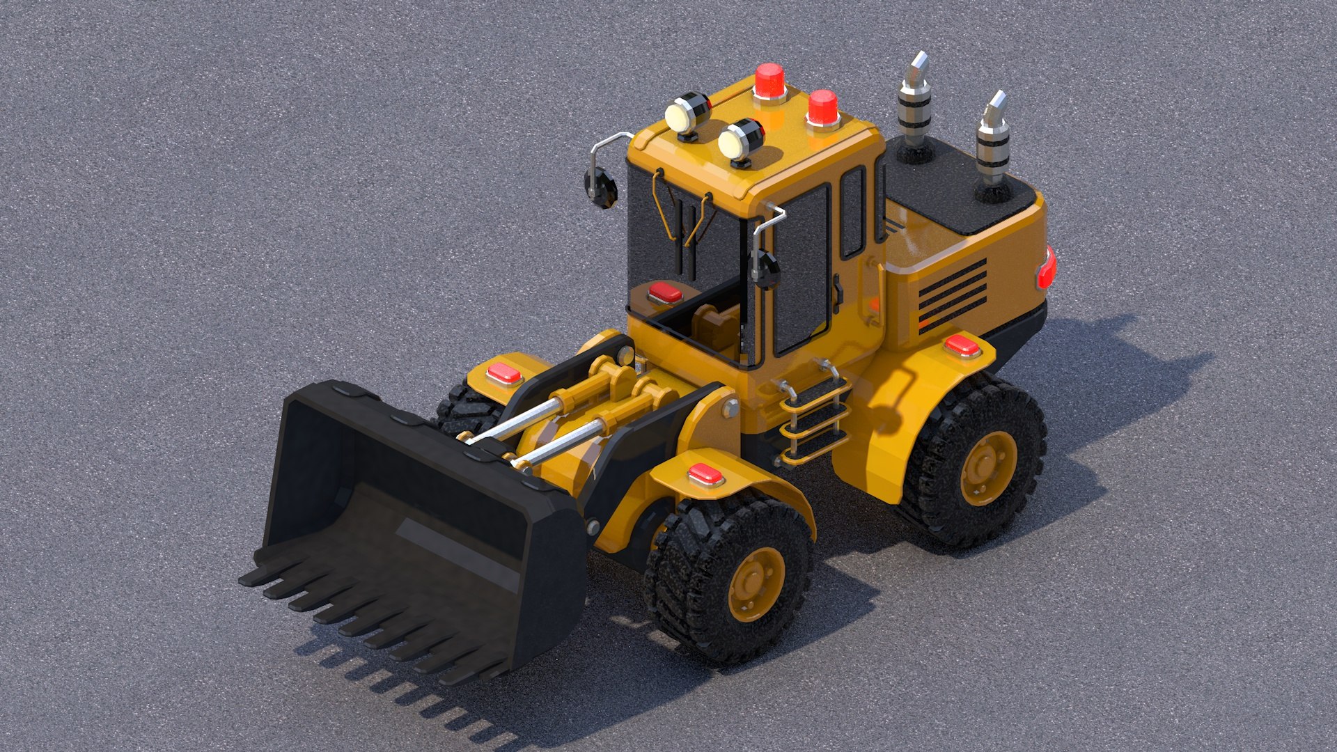 3D Model WHEEL LOADER C4D - TurboSquid 1938367