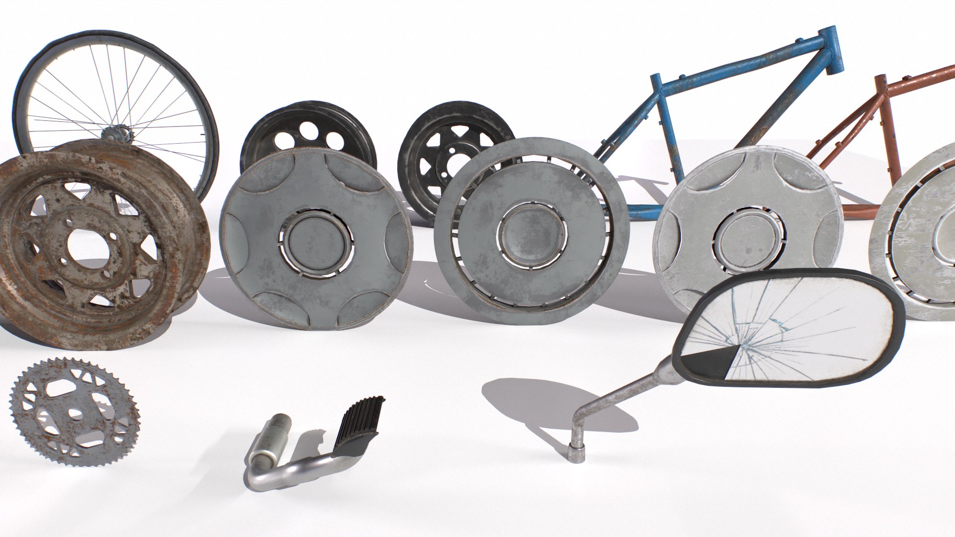 Garage And Street Junk 3D Model - TurboSquid 1989482