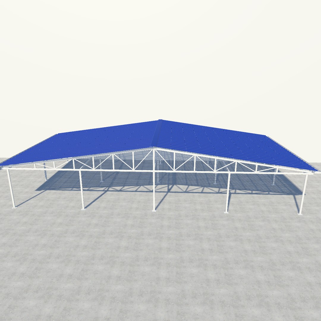 3D Roof Structure Thermoacoustic Model - TurboSquid 1705812