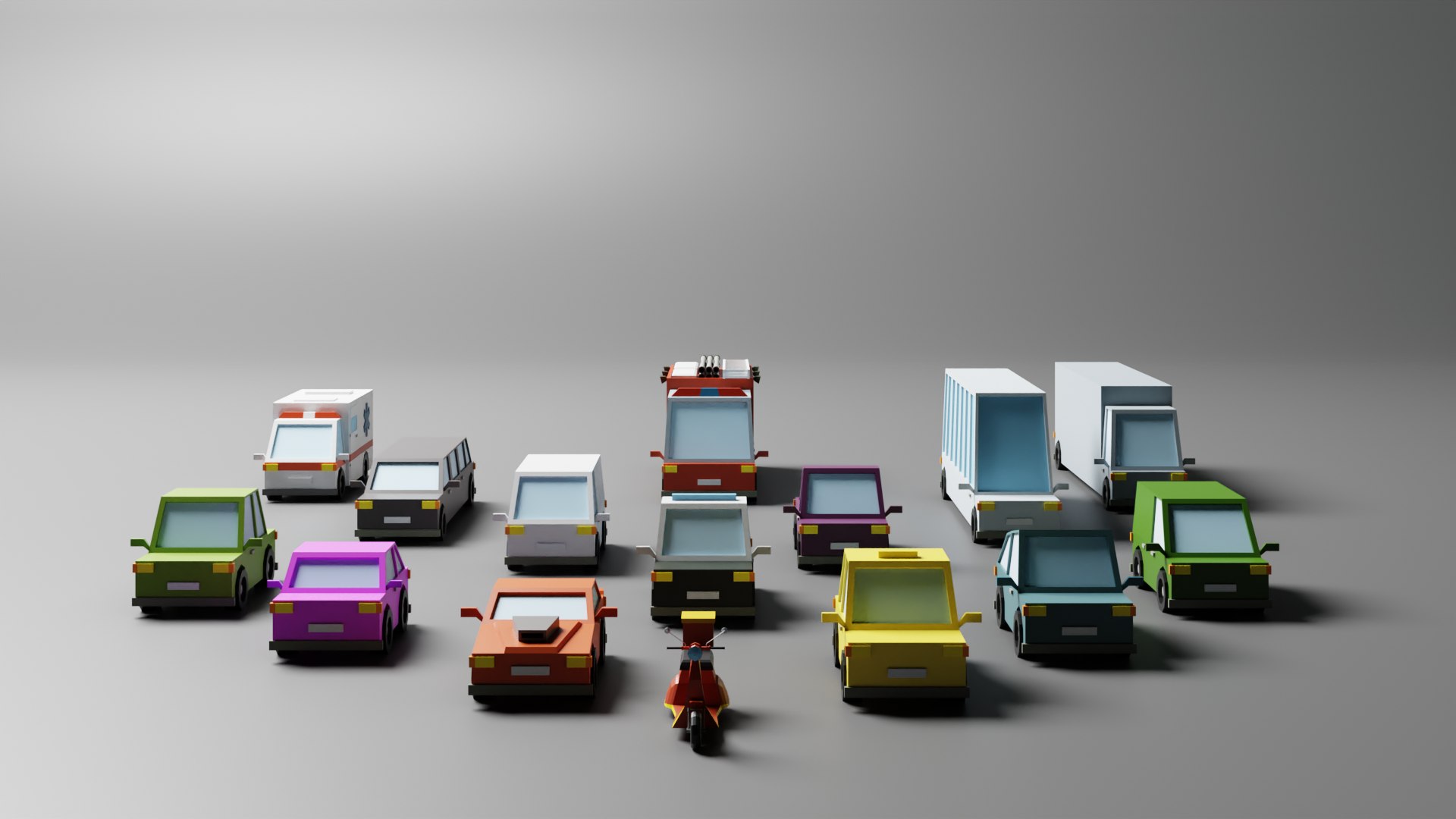 3D Low Poly Toon Type Cars Pack - TurboSquid 1970742