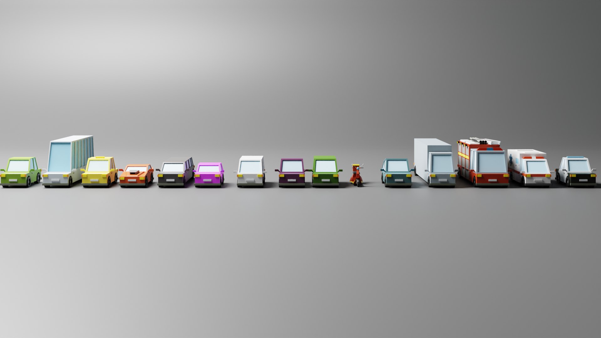 3D Low Poly Toon Type Cars Pack - TurboSquid 1970742