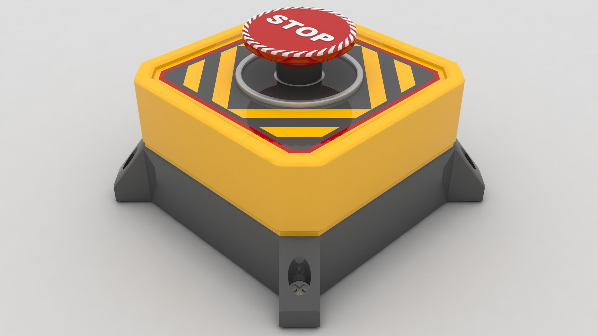 Emergency Panic Button 3D Model - TurboSquid 1539456