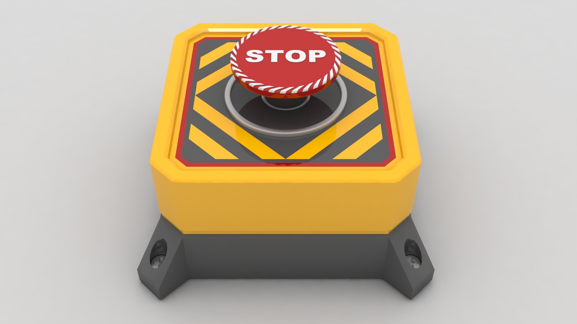 Emergency Panic Button 3D Model - TurboSquid 1539456
