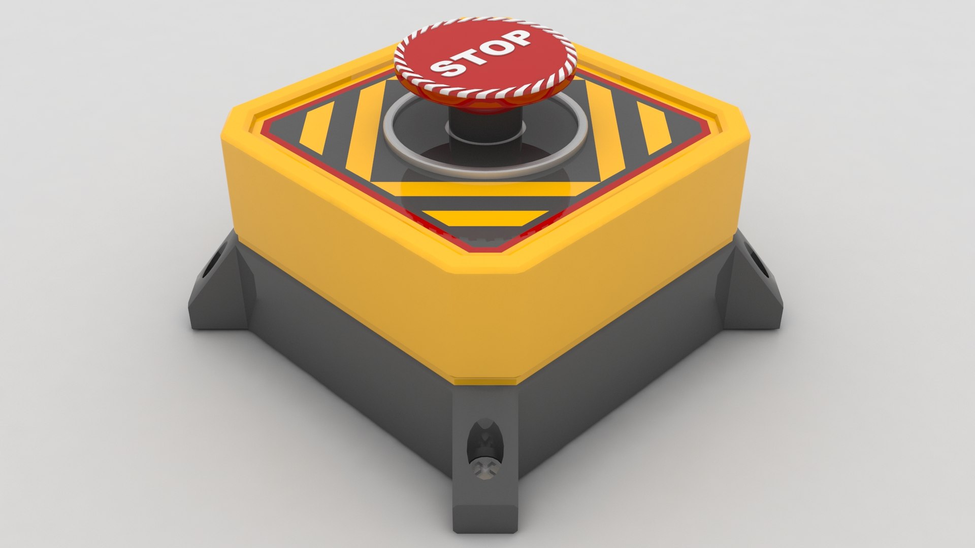Emergency Panic Button 3D Model - TurboSquid 1539456