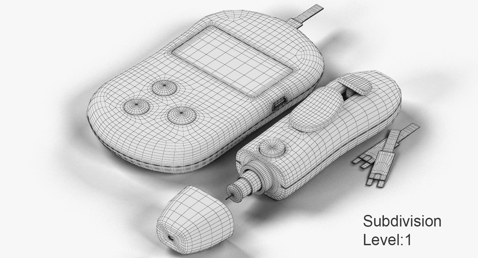 3D Glucose Meter - TurboSquid 1291012