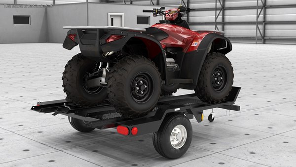 modelo 3d Remolque con ATV - TurboSquid 1790642