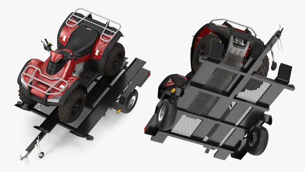 modelo 3d Remolque con ATV - TurboSquid 1790642