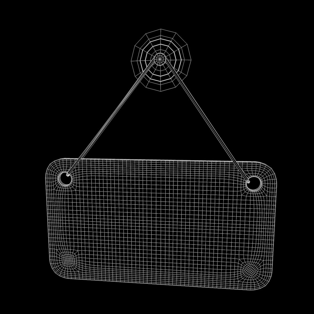 Shop Sign Open 3d Model