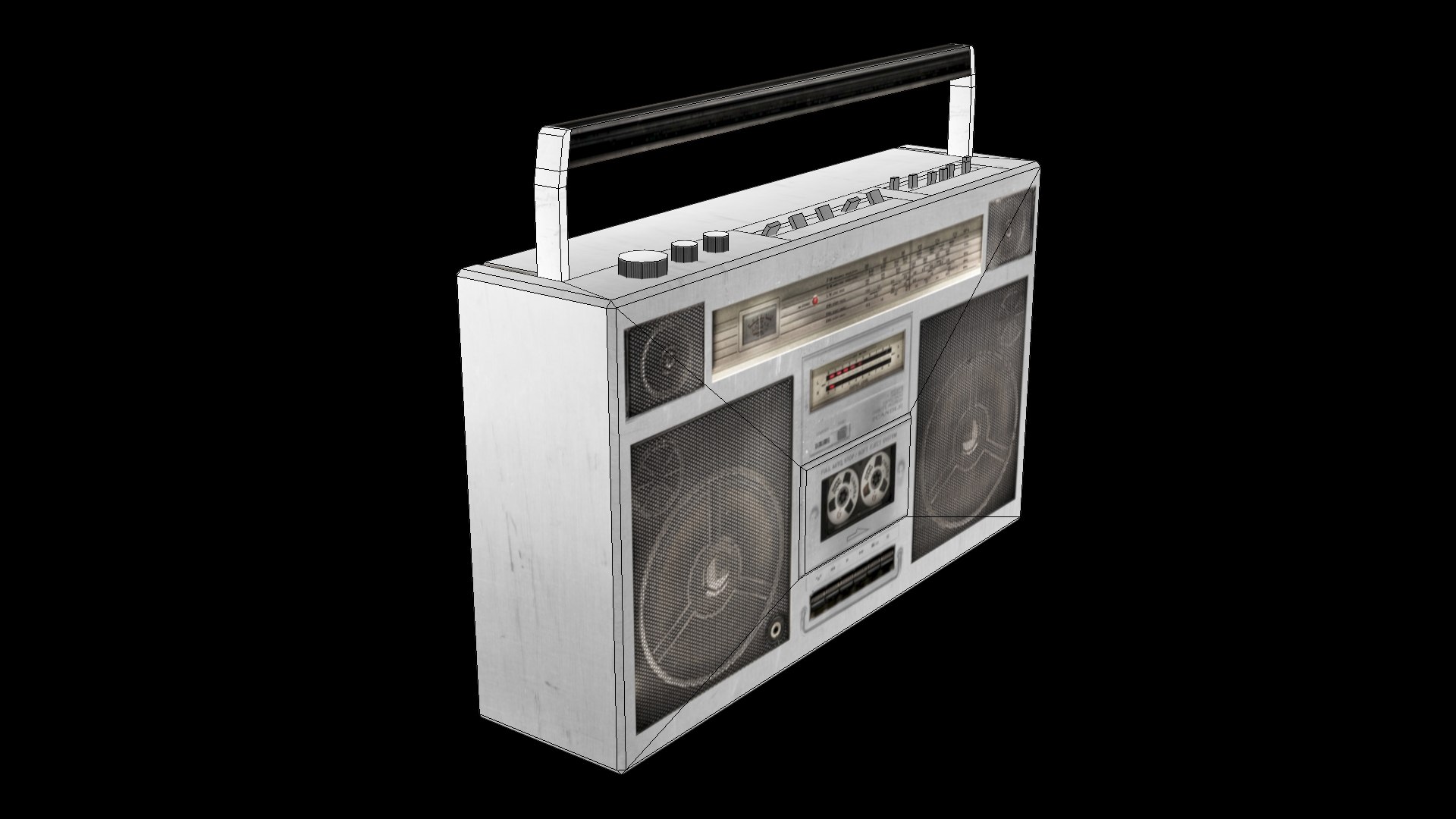 3d boombox model