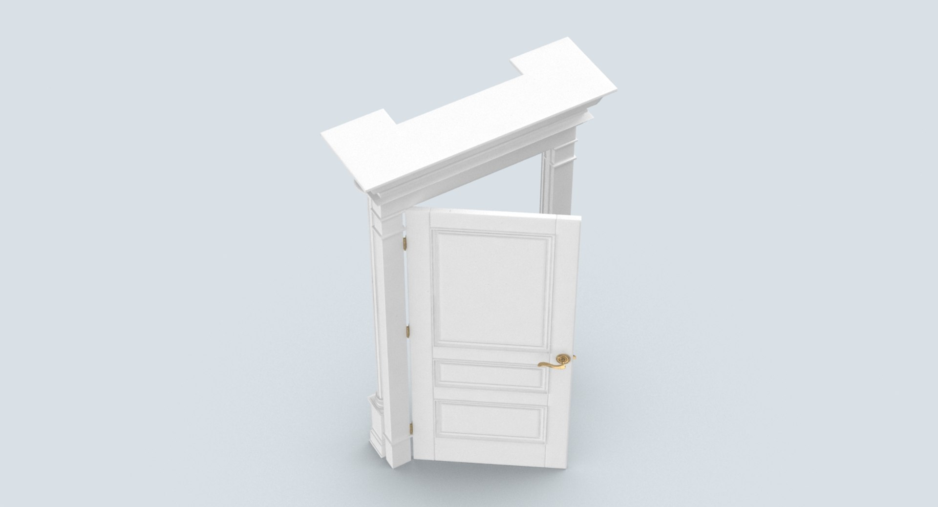 Classic-doors---door-3-ajar Model - TurboSquid 1237901