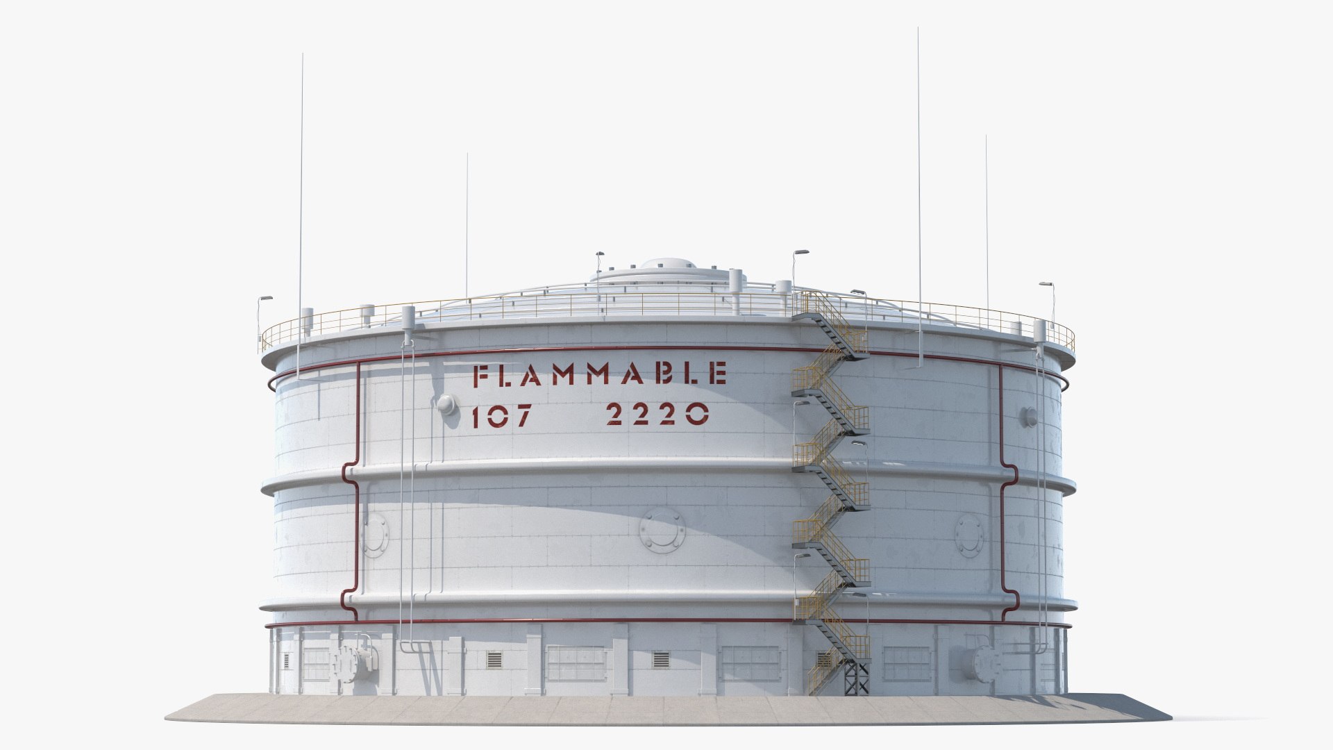 Oil Storage Reservoir 3D Model - TurboSquid 2312017