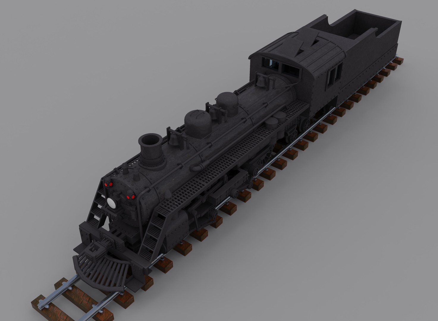 3d Model Steam Locomotive