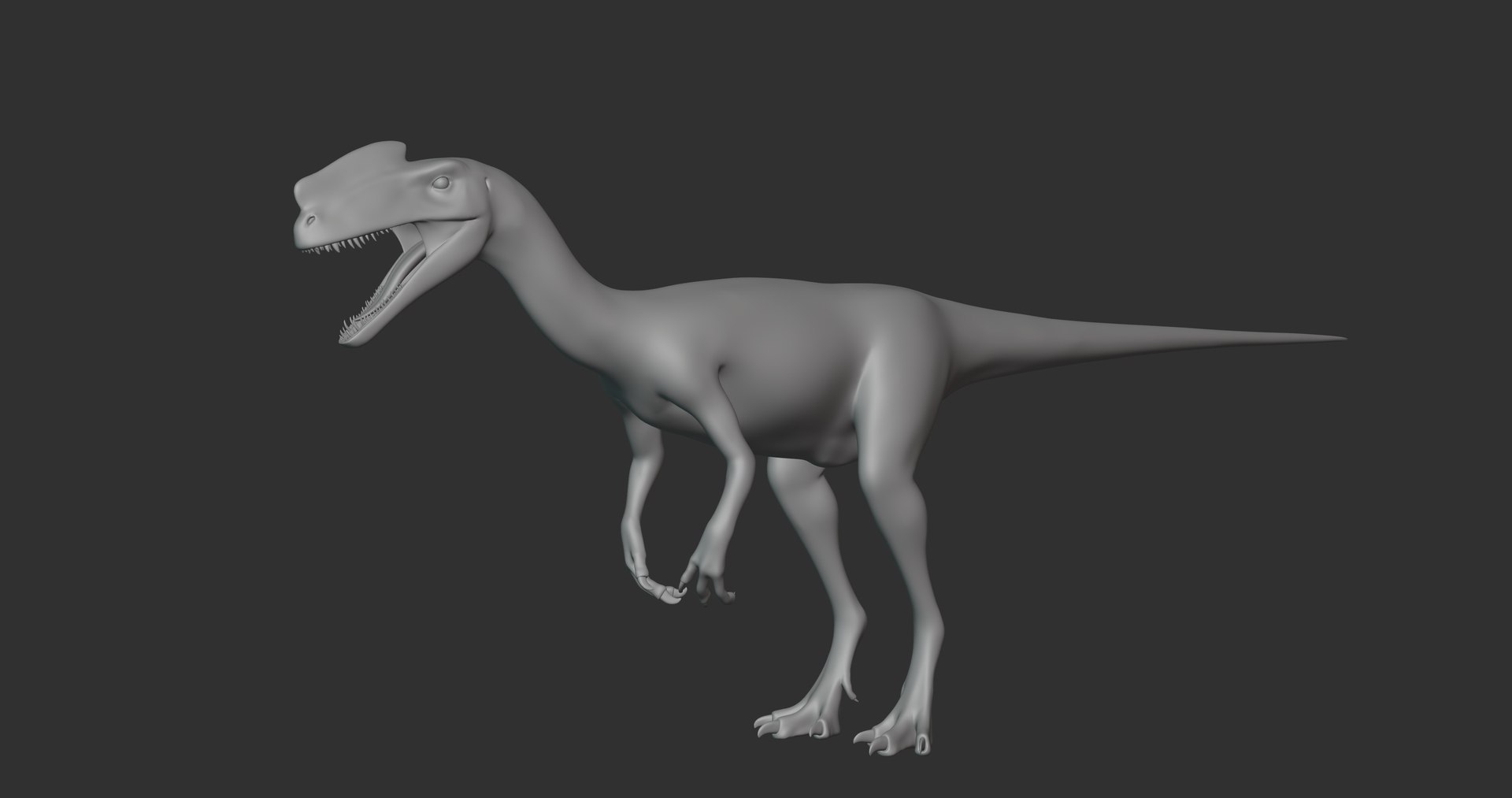 Proceratosaurus Basemesh Low Poly 3D-Modell - TurboSquid 1995177
