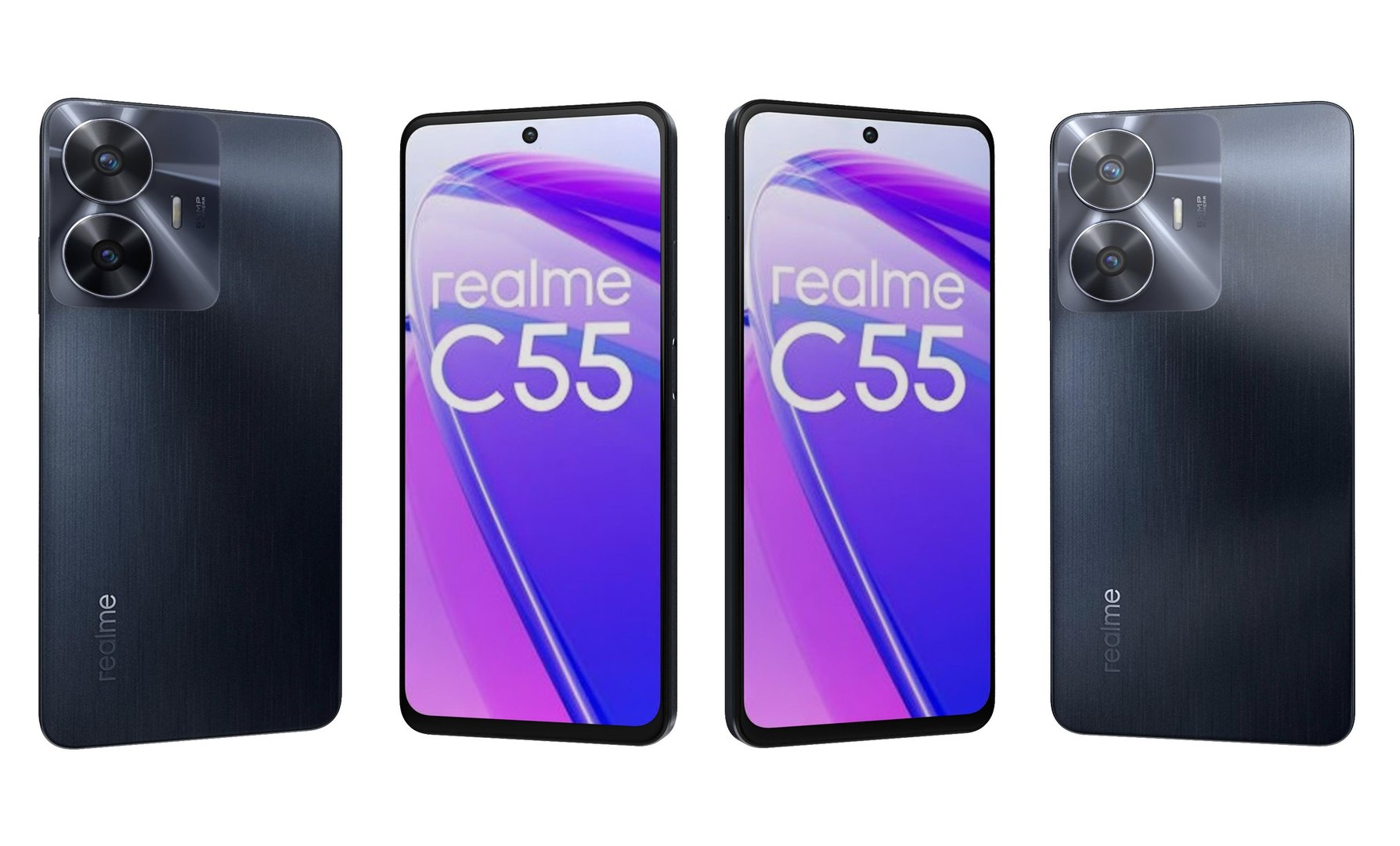 Realme C55 Black And Gold 3D Model - TurboSquid 2042557