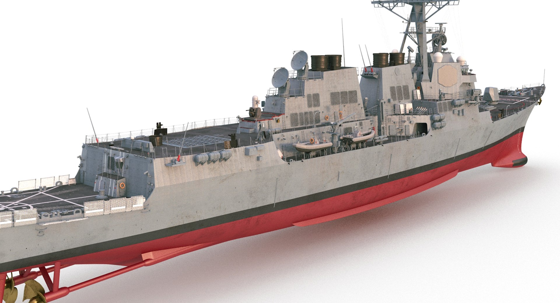 3D model uss bulkeley ddg - TurboSquid 1379243
