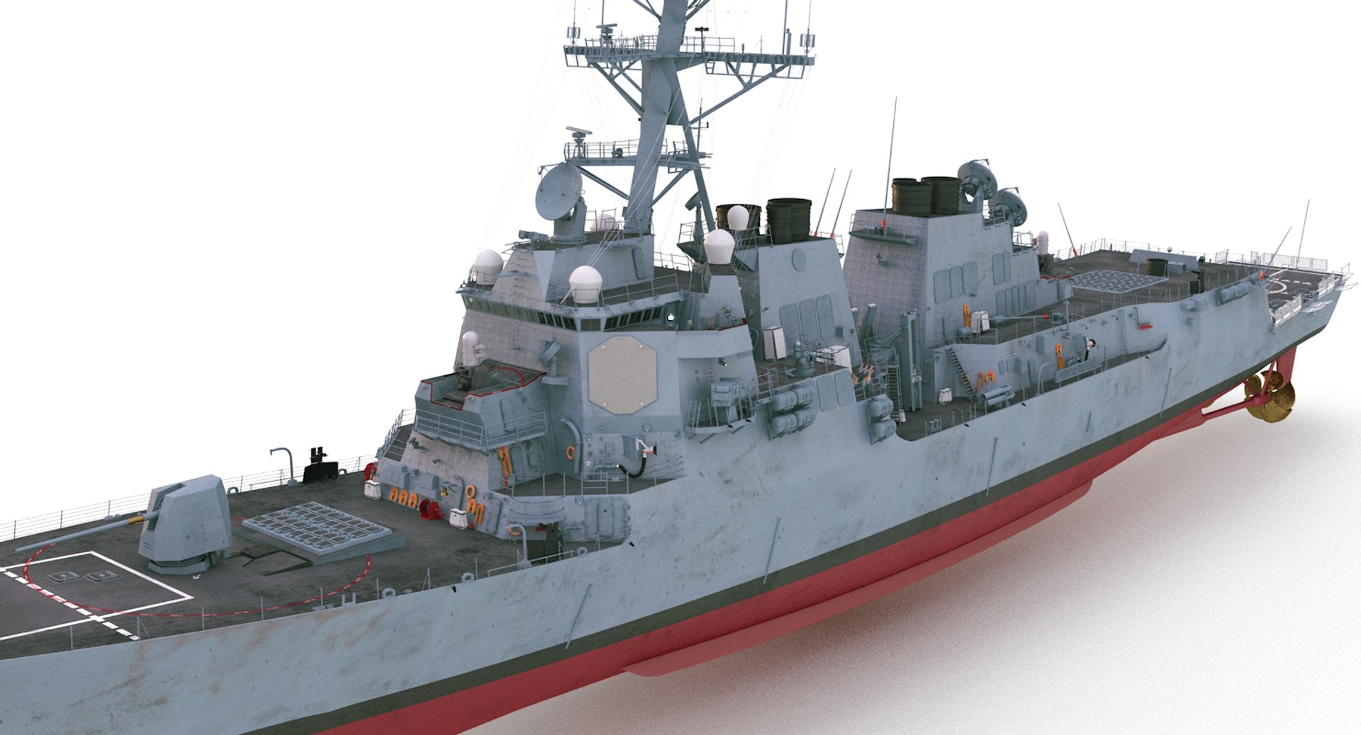 3D model uss bulkeley ddg - TurboSquid 1379243