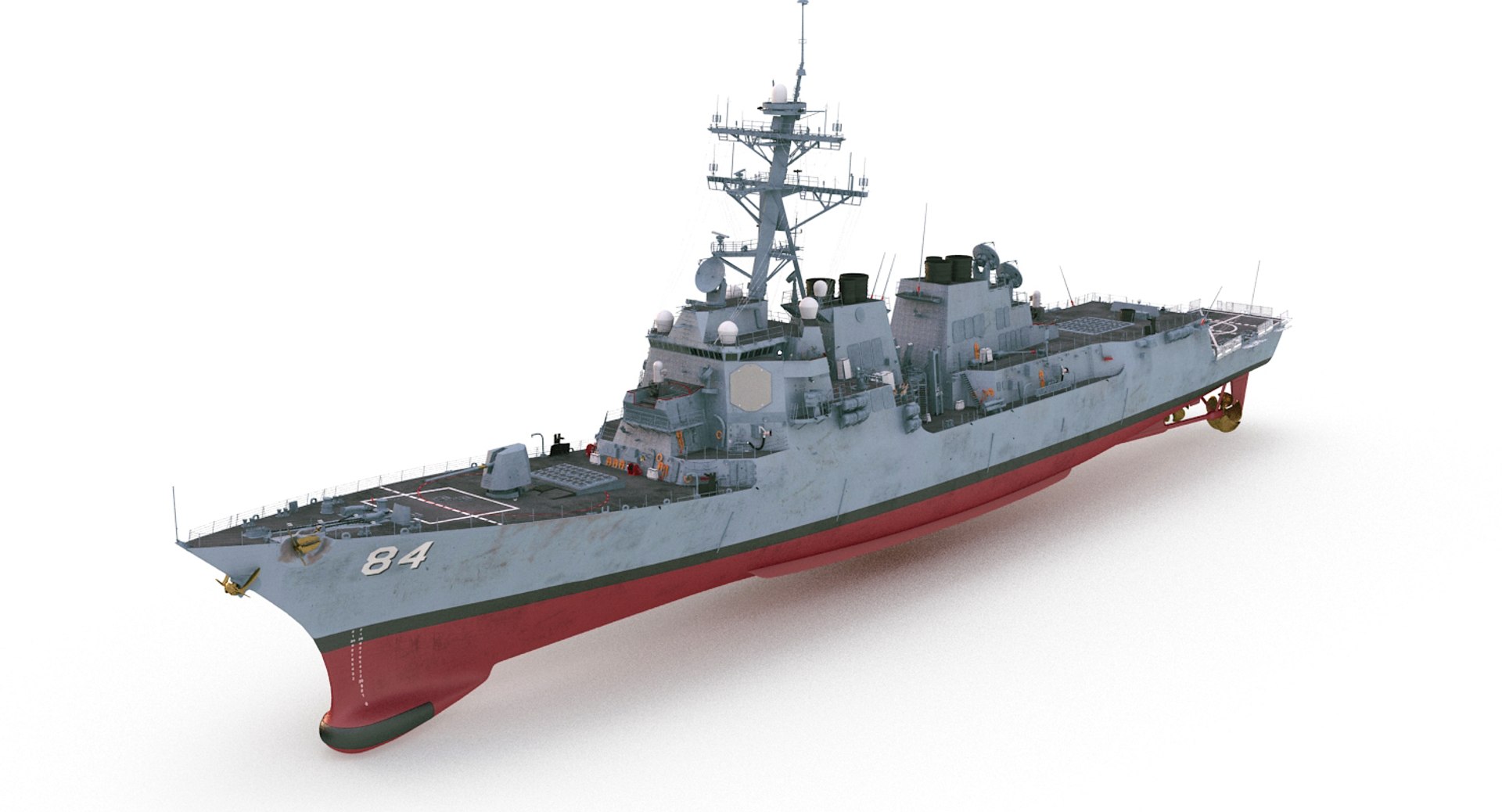 3D model uss bulkeley ddg - TurboSquid 1379243