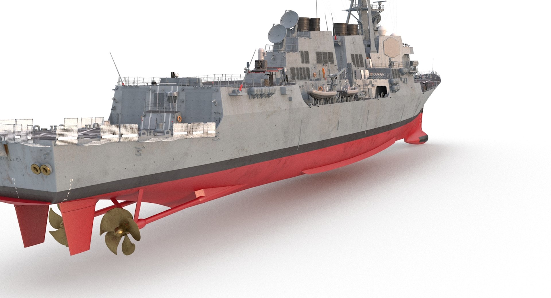 3D model uss bulkeley ddg - TurboSquid 1379243