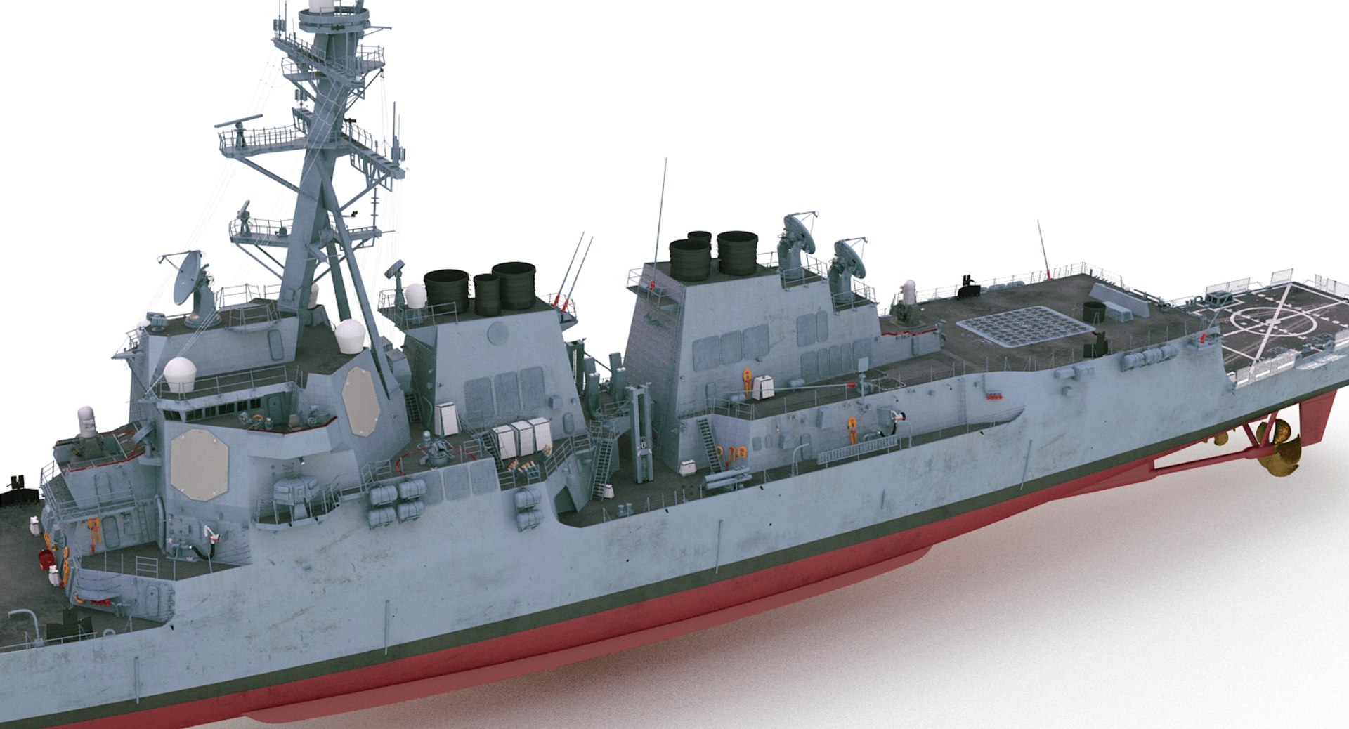 3D model uss bulkeley ddg - TurboSquid 1379243