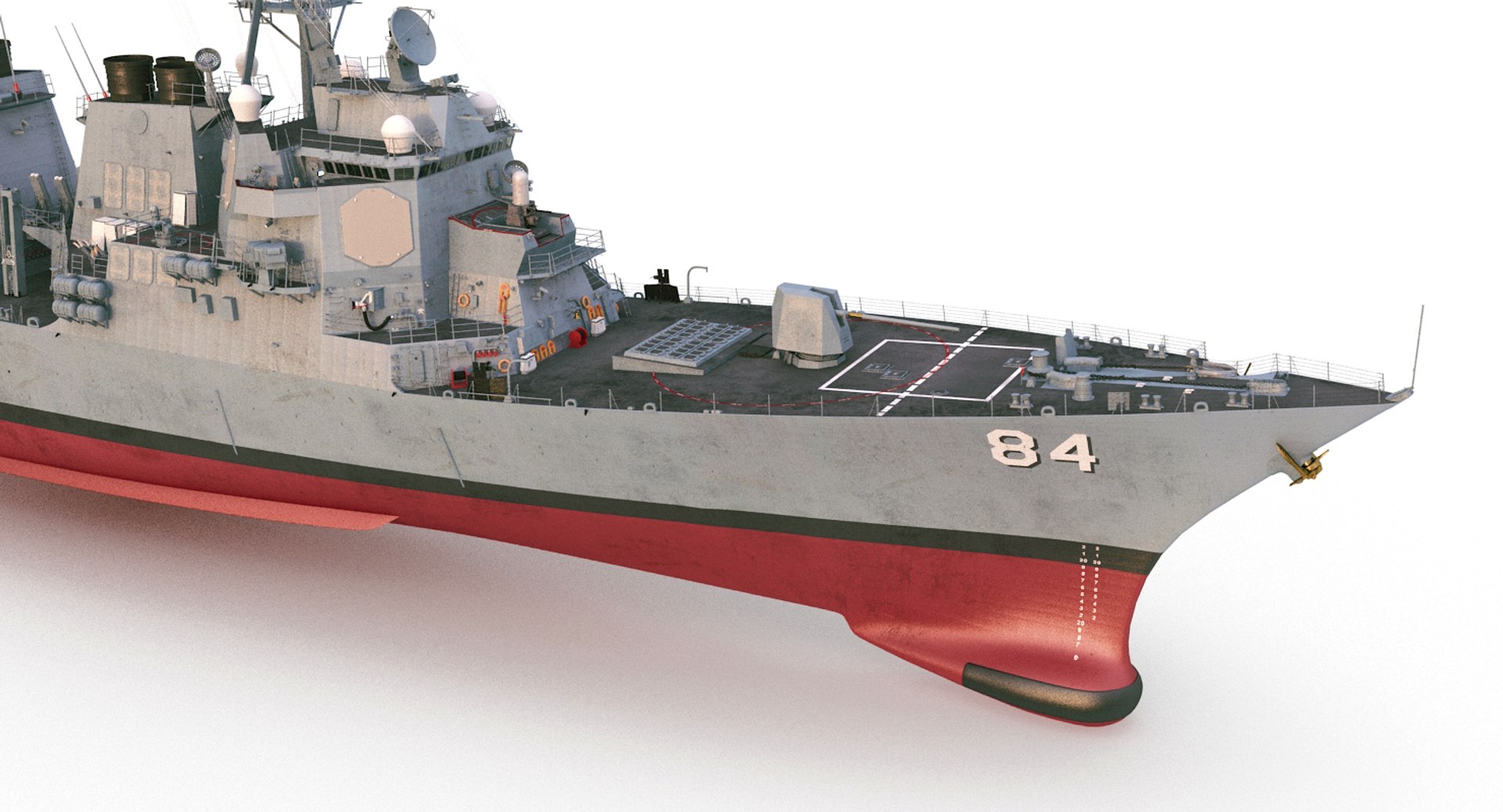 3D model uss bulkeley ddg - TurboSquid 1379243