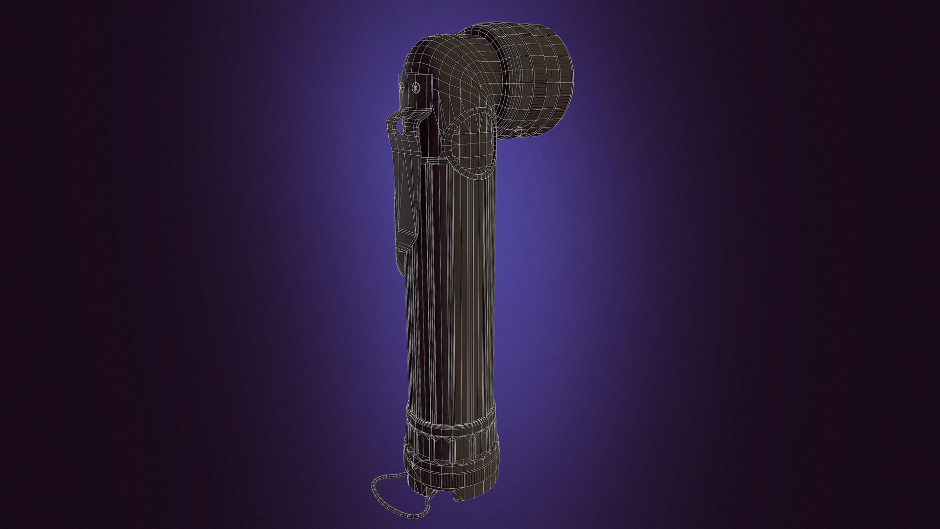 3D USA Old Flashlight Low Poly PBR 2K Low-poly 3D Model - TurboSquid ...