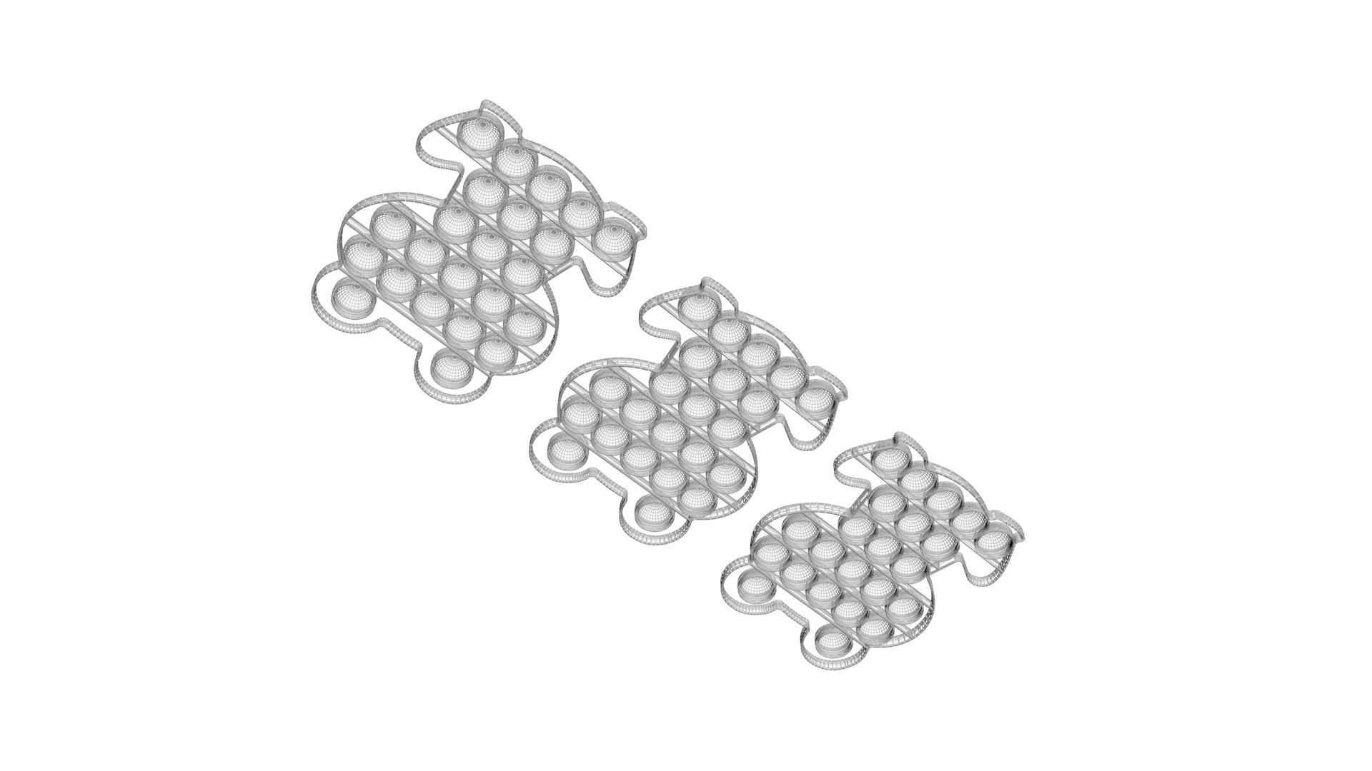 Frog Pop It Fidget Toys Set 3D model - TurboSquid 1806682