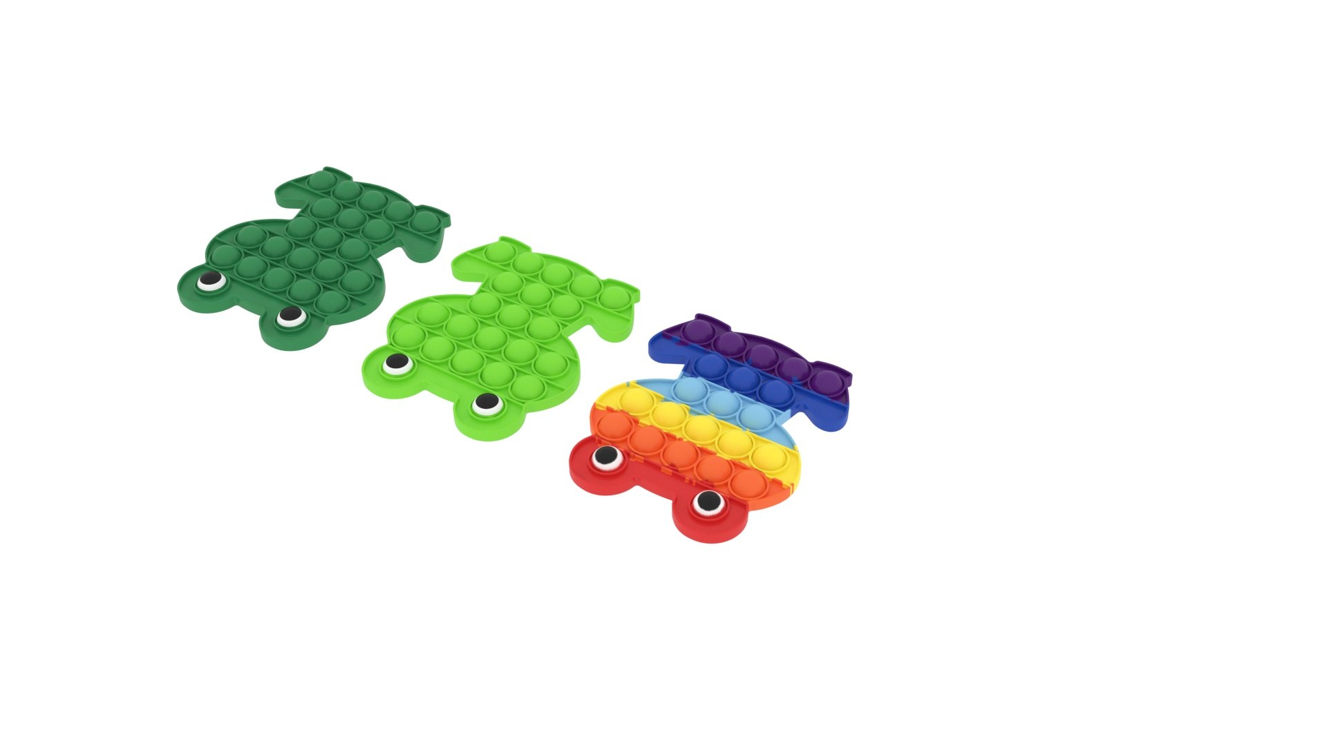 Frog Pop It Fidget Toys Set 3D model - TurboSquid 1806682