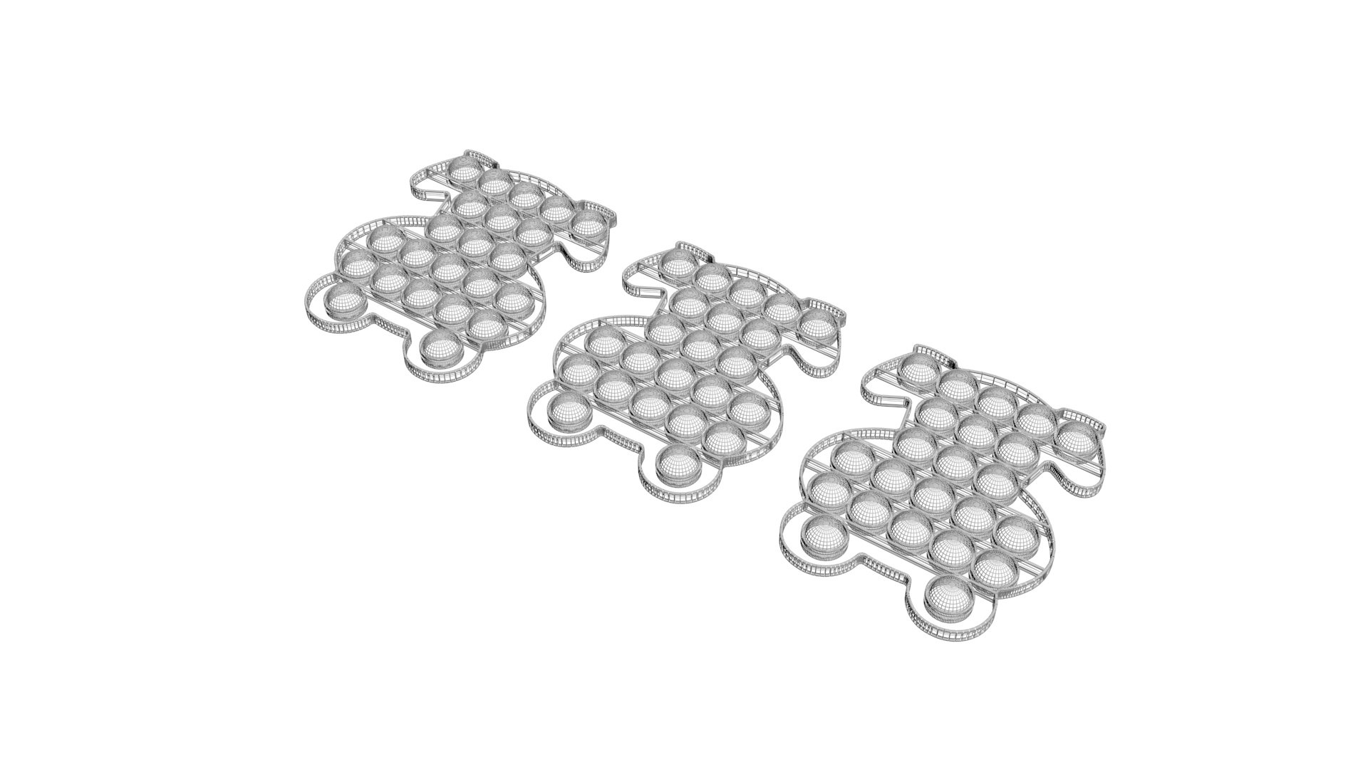 Frog Pop It Fidget Toys Set 3D model - TurboSquid 1806682