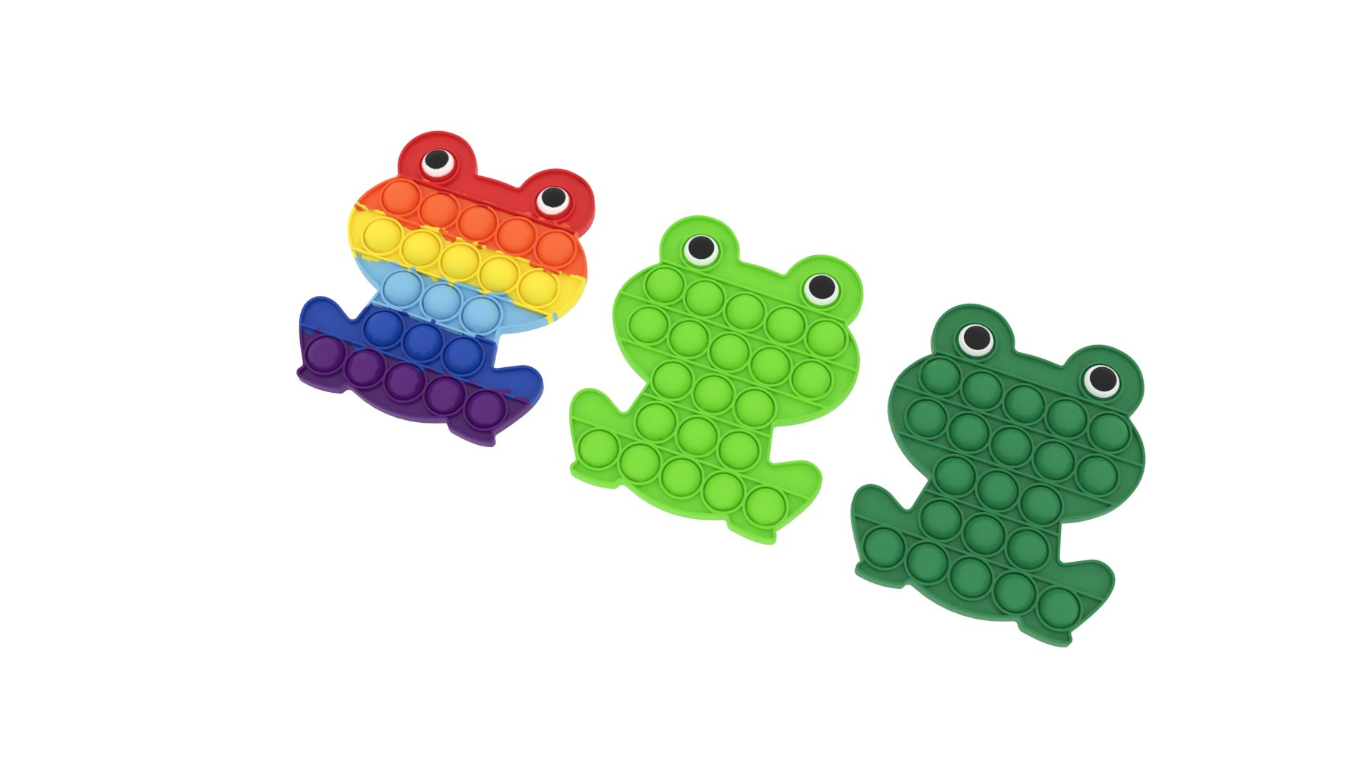 Frog Pop It Fidget Toys Set 3D model - TurboSquid 1806682