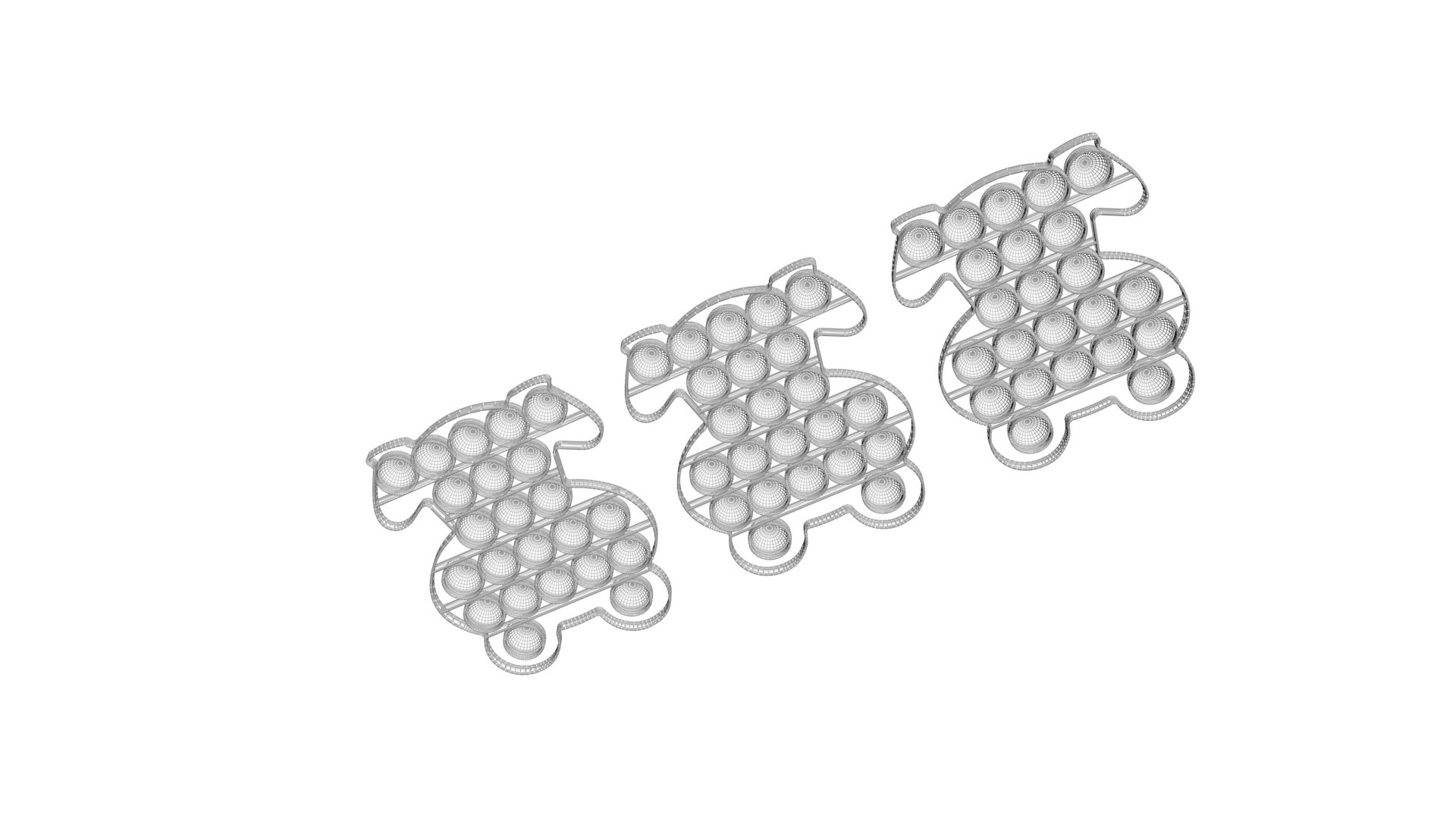 Frog Pop It Fidget Toys Set 3D model - TurboSquid 1806682