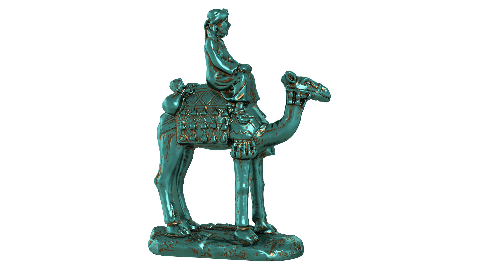 Egyptian Figurine Of A Camel With A Rider 3D Model - TurboSquid 2344002