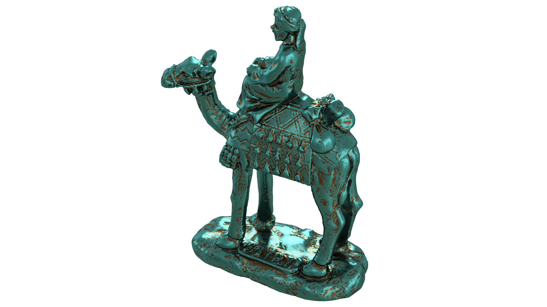 Egyptian Figurine Of A Camel With A Rider 3D Model - TurboSquid 2344002