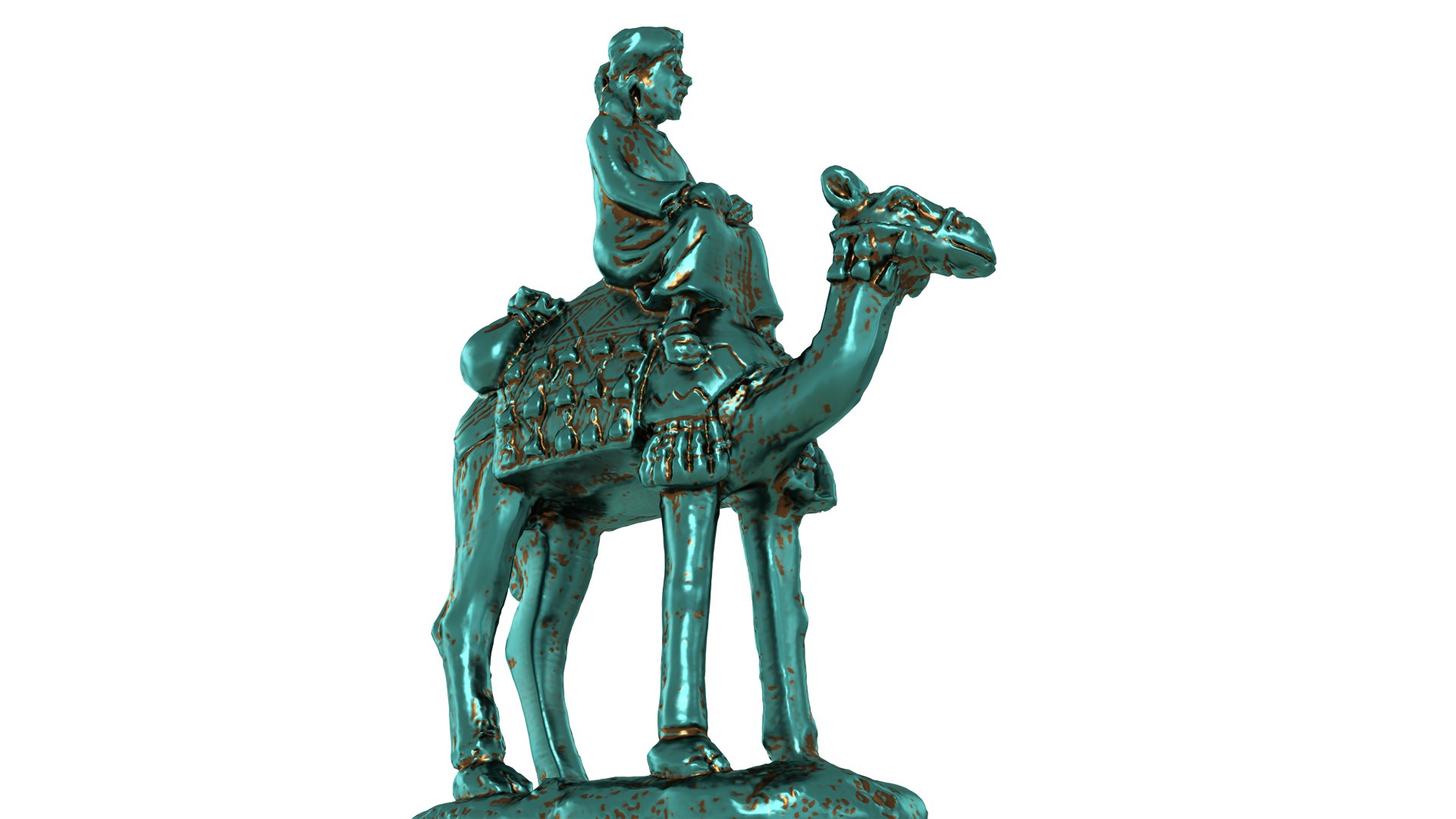 Egyptian Figurine Of A Camel With A Rider 3D Model - TurboSquid 2344002