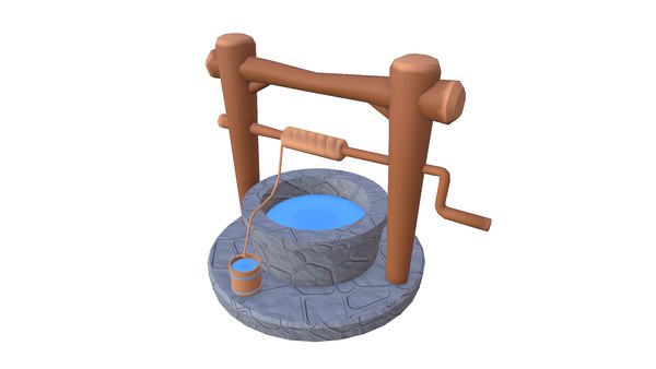modelo 3d Cartoon Water Well - TurboSquid 2010588