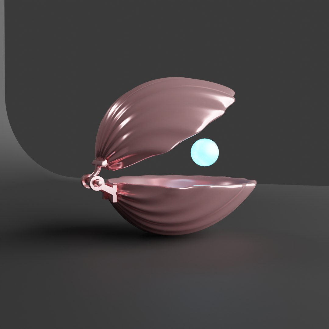 Shell Pearl 3D - TurboSquid 1619135