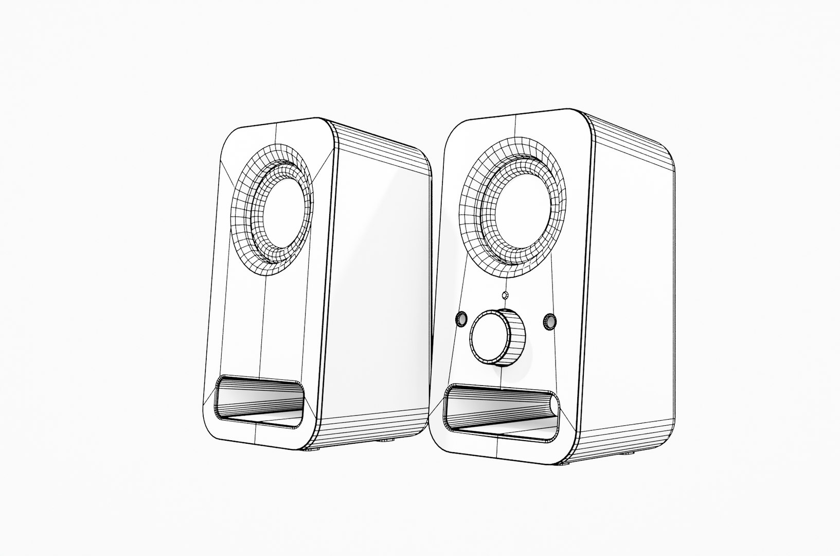 Speaker PC Logitech White 3D Model - TurboSquid 2021046