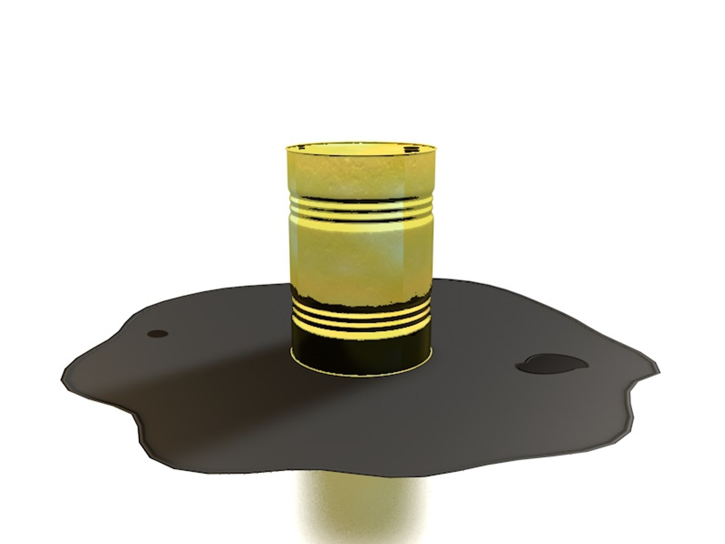 3D Gold Oil Barrel Model - TurboSquid 1241135