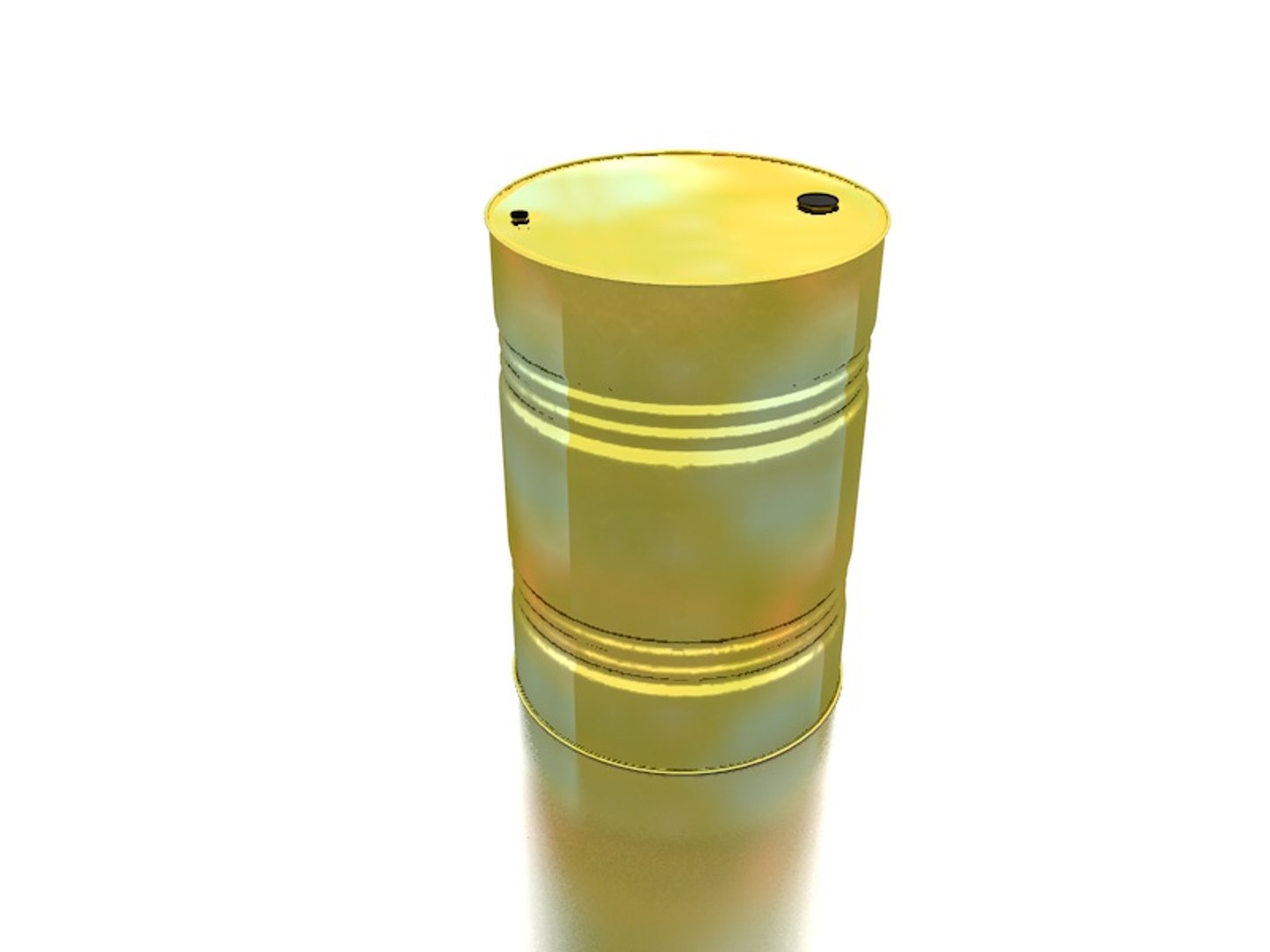 3D Gold Oil Barrel Model - TurboSquid 1241135