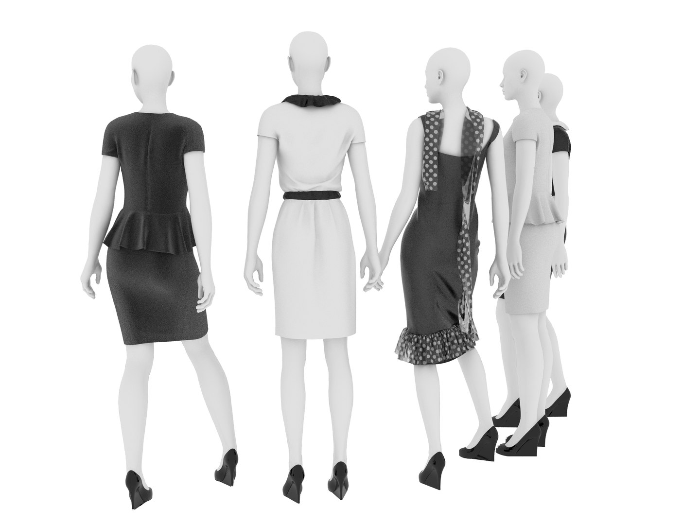 3d Model Dresses Mannequin