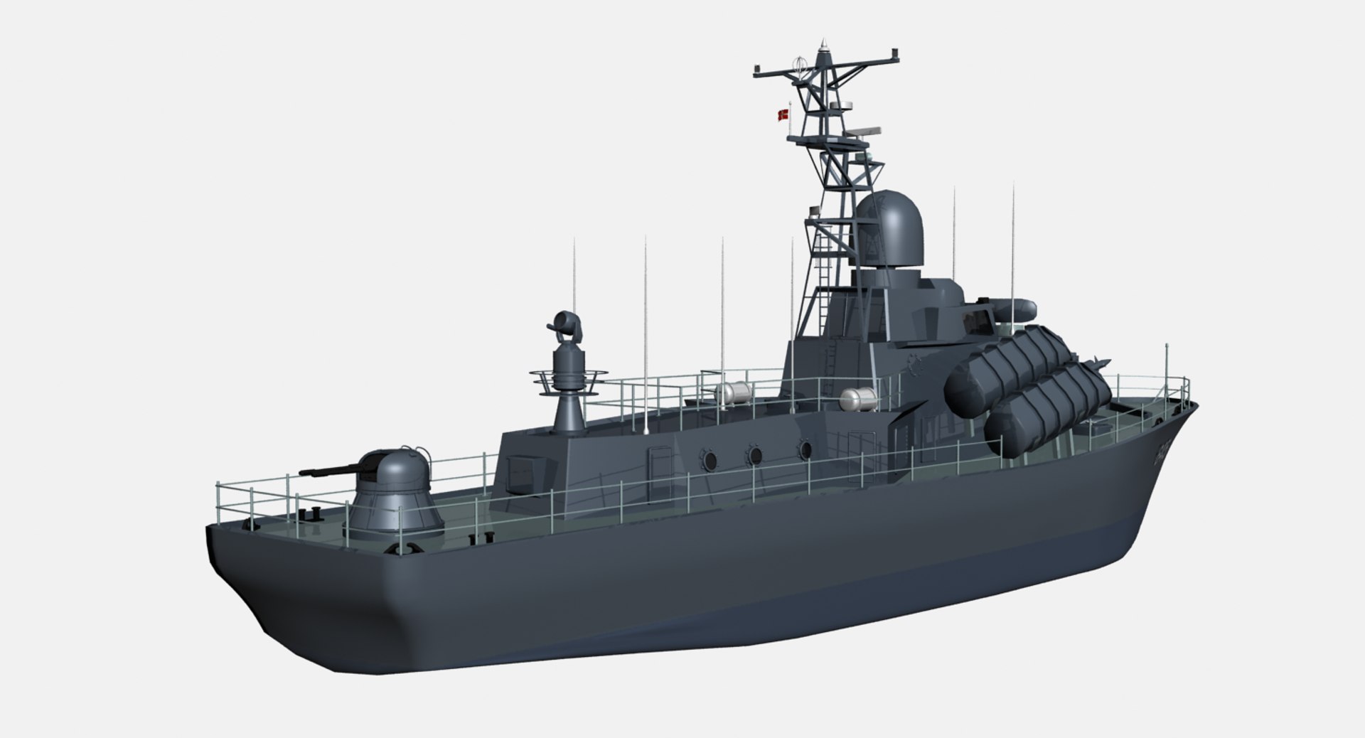 3d Model Ship Patrol Navy