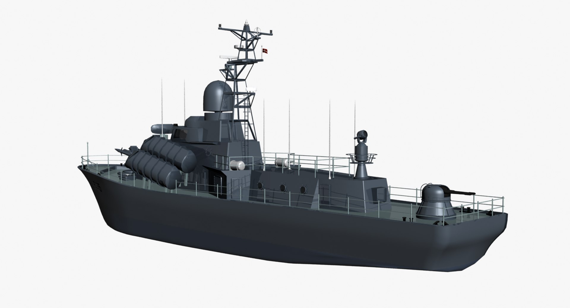 3d Model Ship Patrol Navy