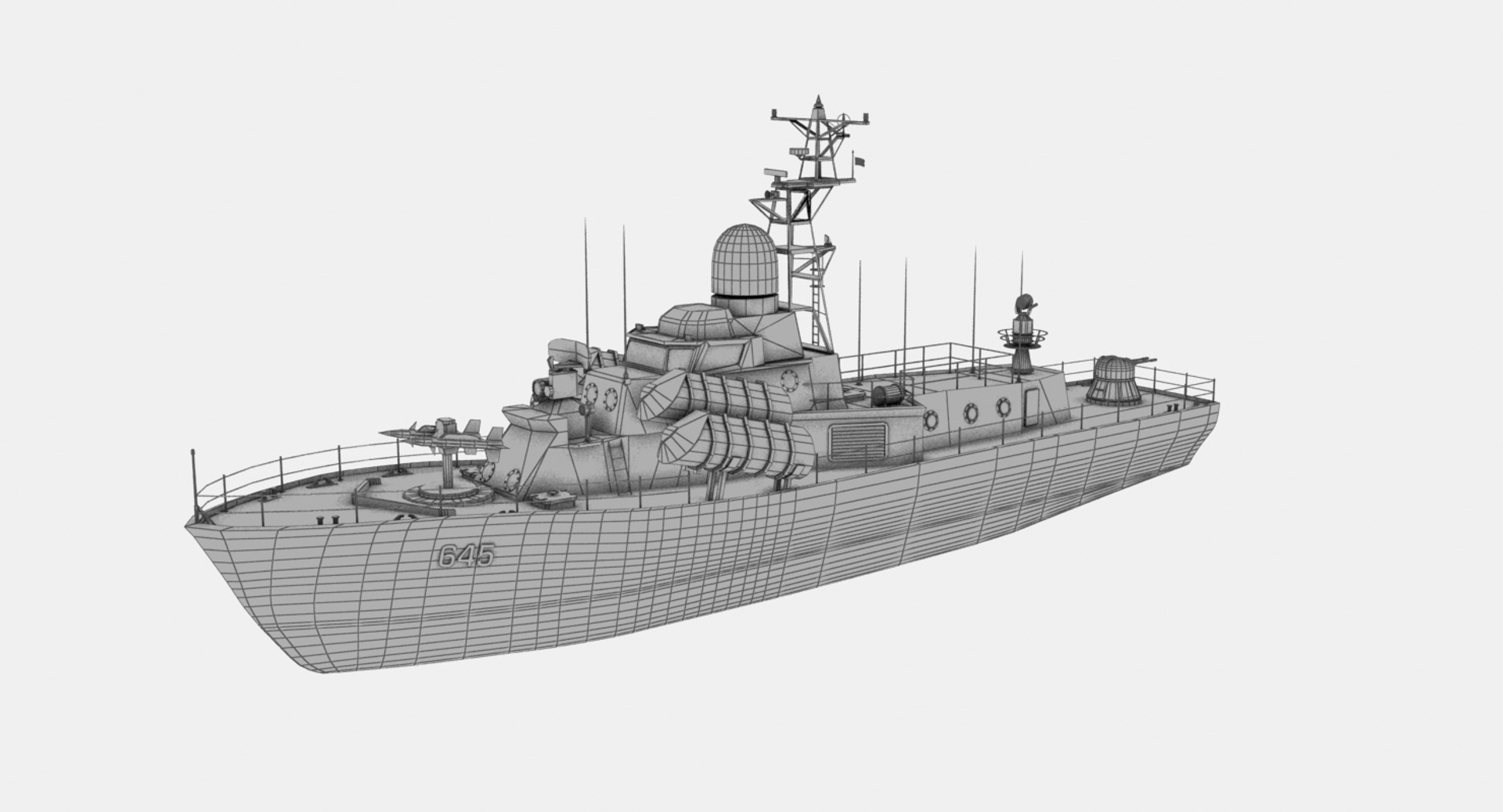 3d Model Ship Patrol Navy