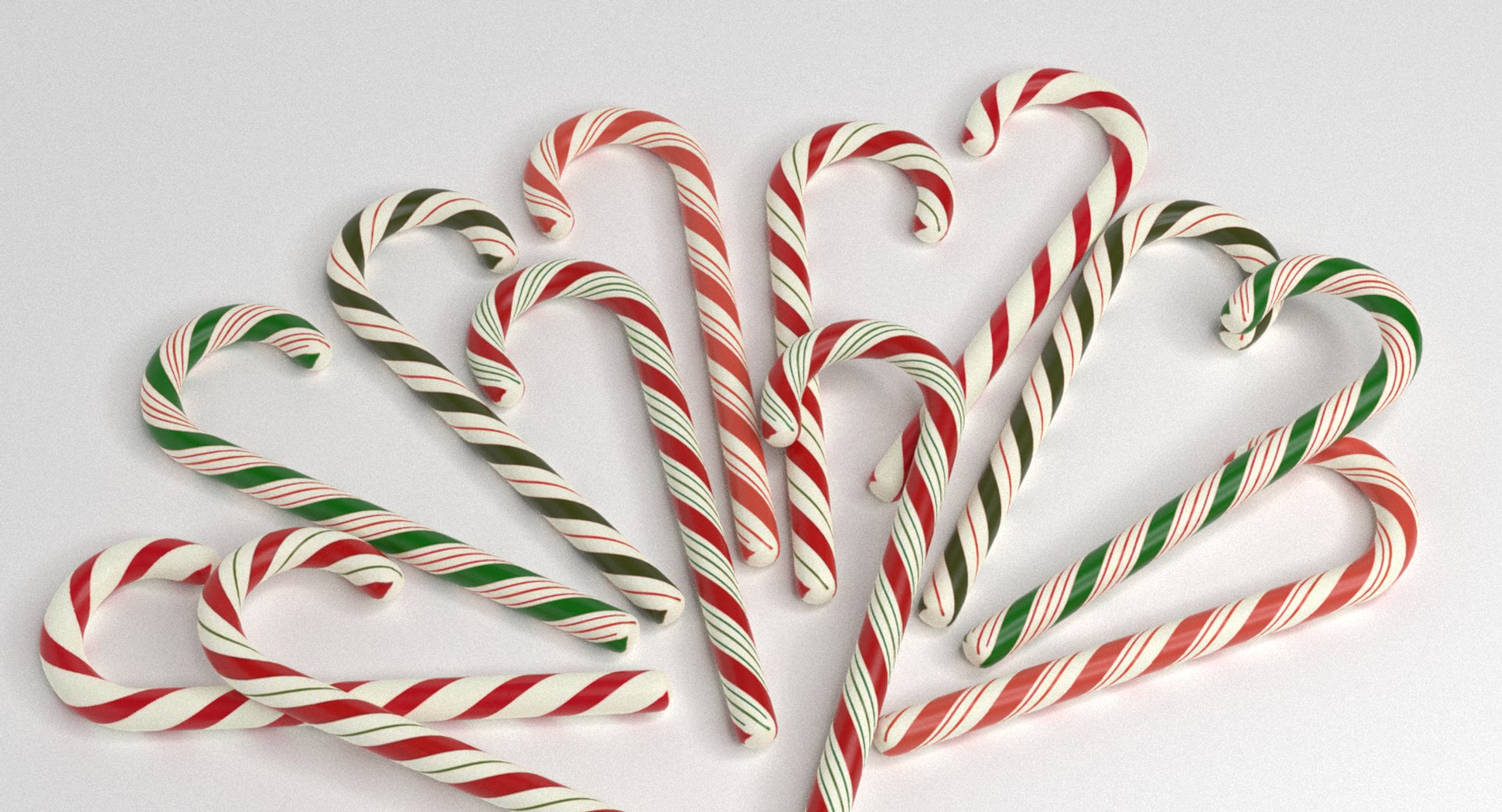 3D Model Christmas Candy Cane - TurboSquid 1348863
