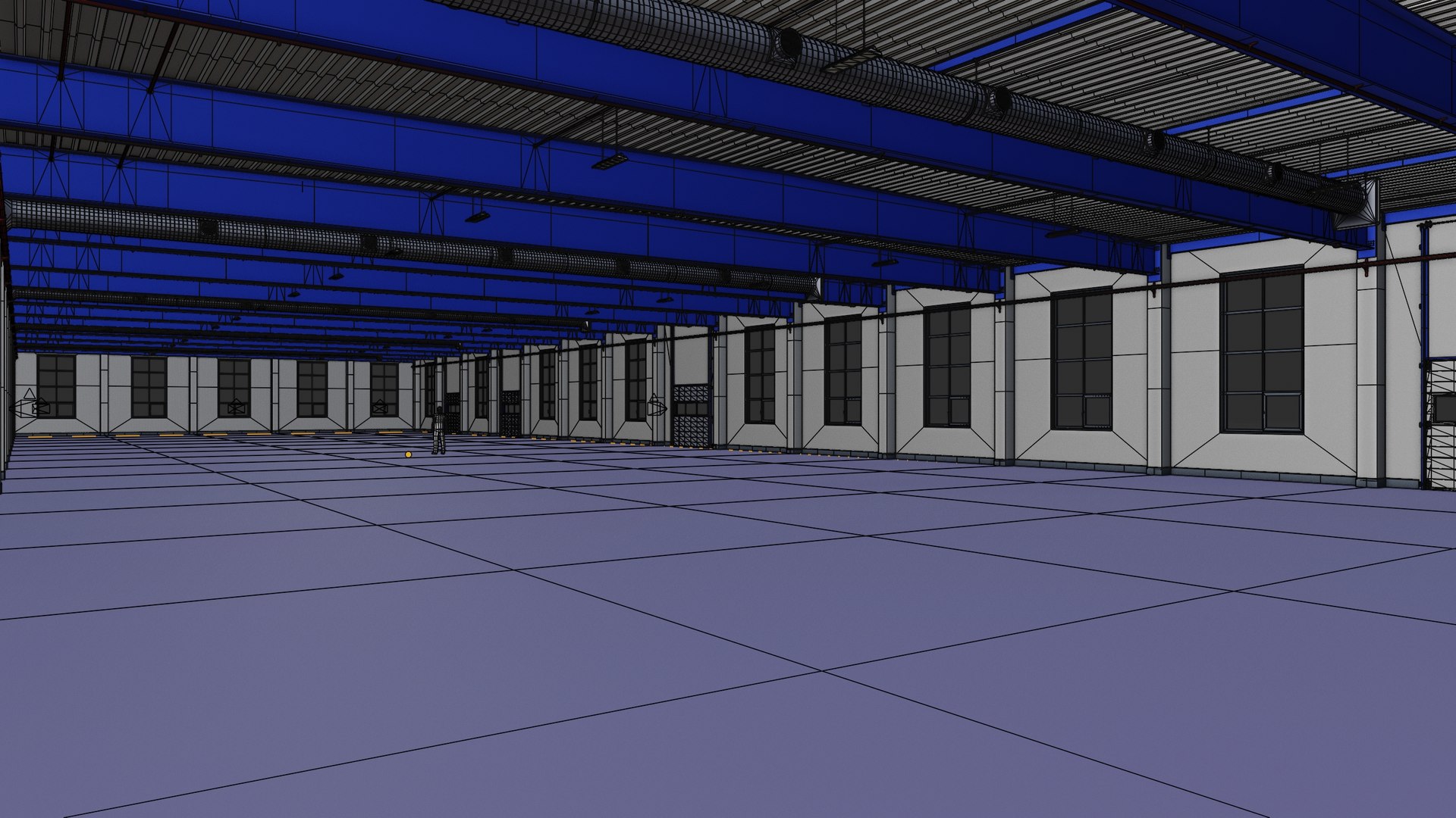 3D Model Industrial Interior Warehouse - TurboSquid 1696892