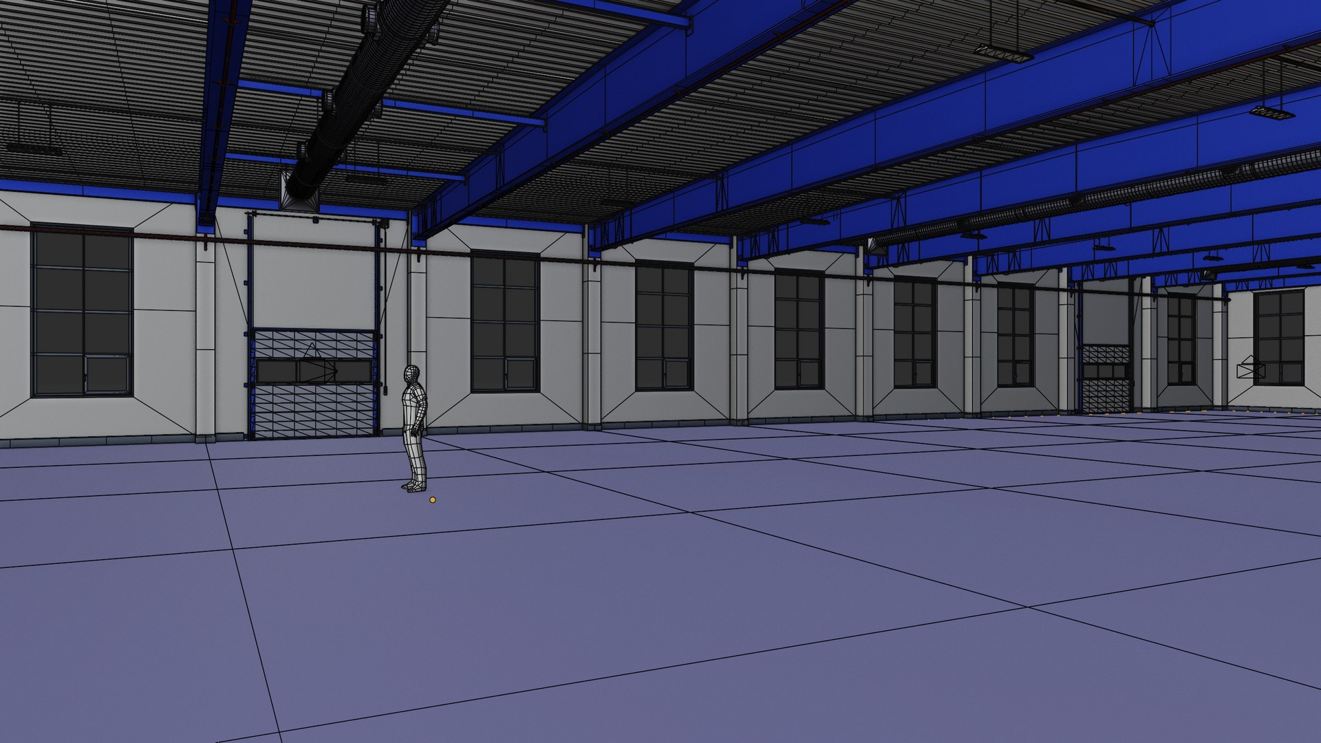 3D Model Industrial Interior Warehouse - TurboSquid 1696892