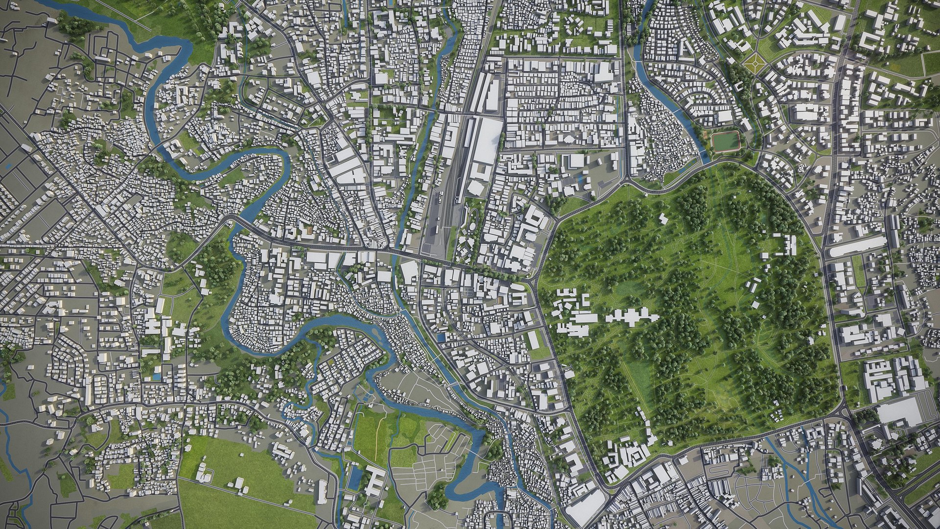 3D Bogor Area Buildings Model - TurboSquid 1615240