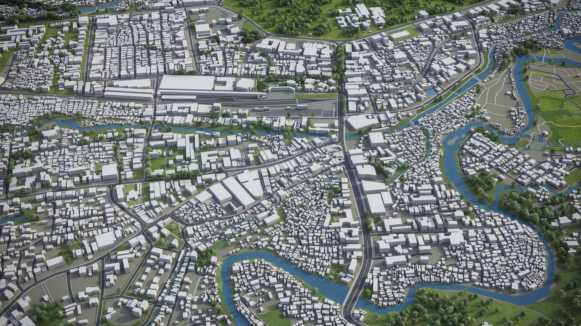 3D Bogor Area Buildings Model - TurboSquid 1615240