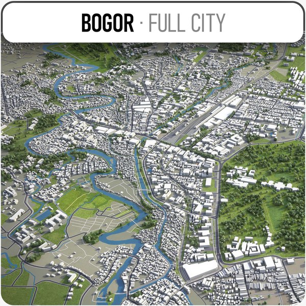 3D bogor area buildings model - TurboSquid 1615240